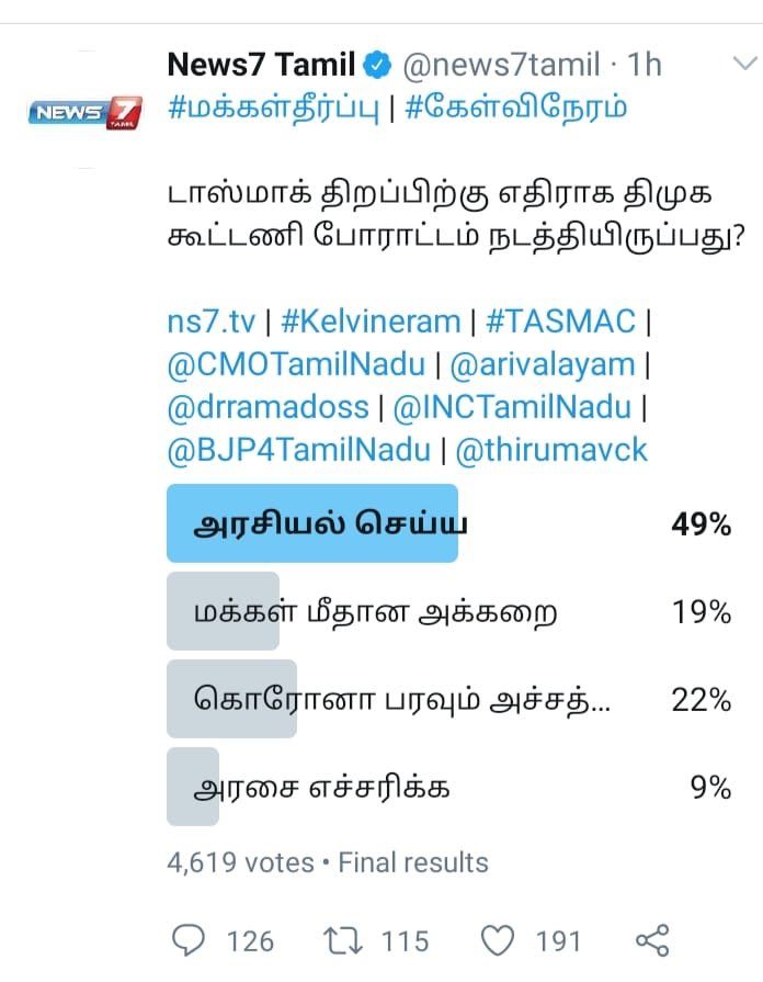 Popular Tamil News Channel Deletes Twitter Poll After Results Go ...