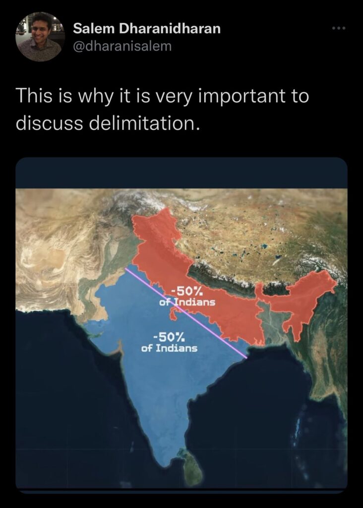 DMK Spokie Shares Distorted Map Of India, Deletes Tweet Later - The Commune