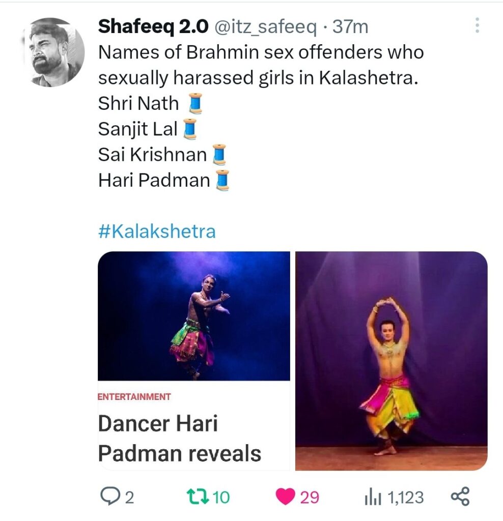 Dravidoids Use Kalakshetra Matter To Spew Hatred Against Brahmins, None Of The Accused Are ...