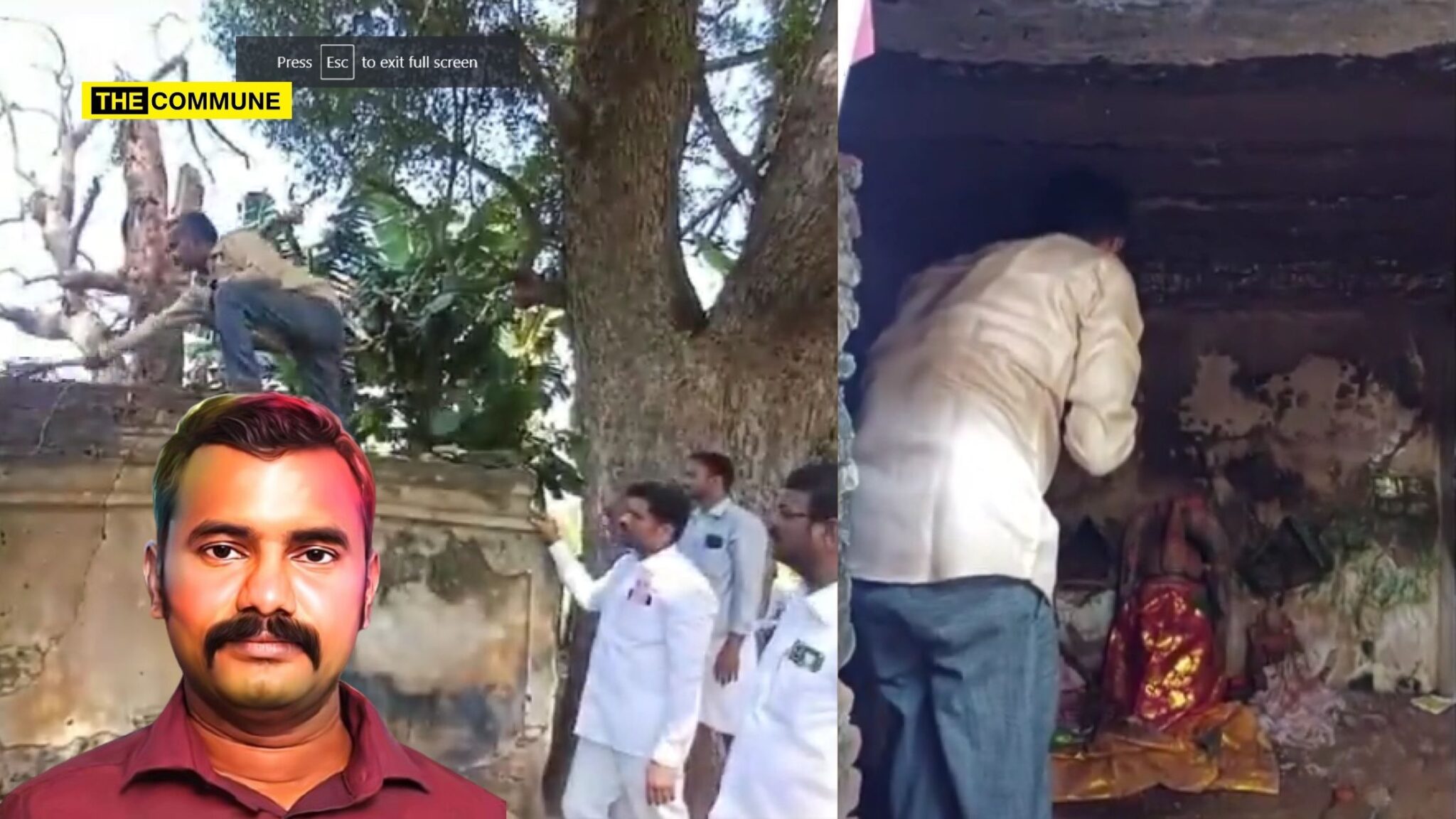 BJP's Ashvathaman Cleans Dilapidated Sita Devi Temple Near Salem ...