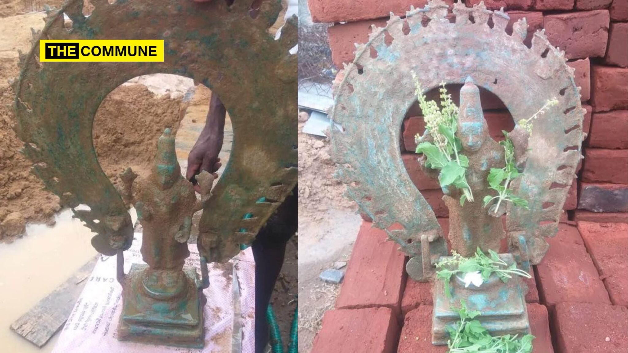 Idol Of Lord Vishnu Unearthed During Construction In Mannargudi ...