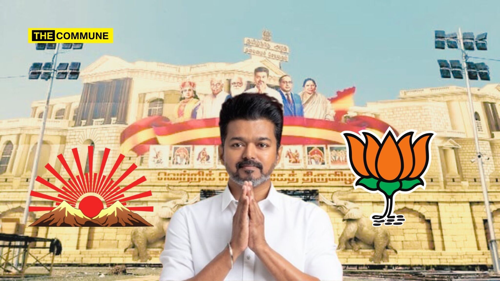 Vijay Invokes MGR, Targets DMK And BJP At TVK Anniversary - The Commune