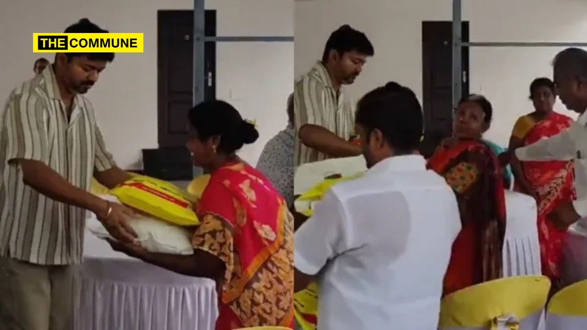 Flood-Affected People Come To Vijay's Party Office To Collect Relief ...