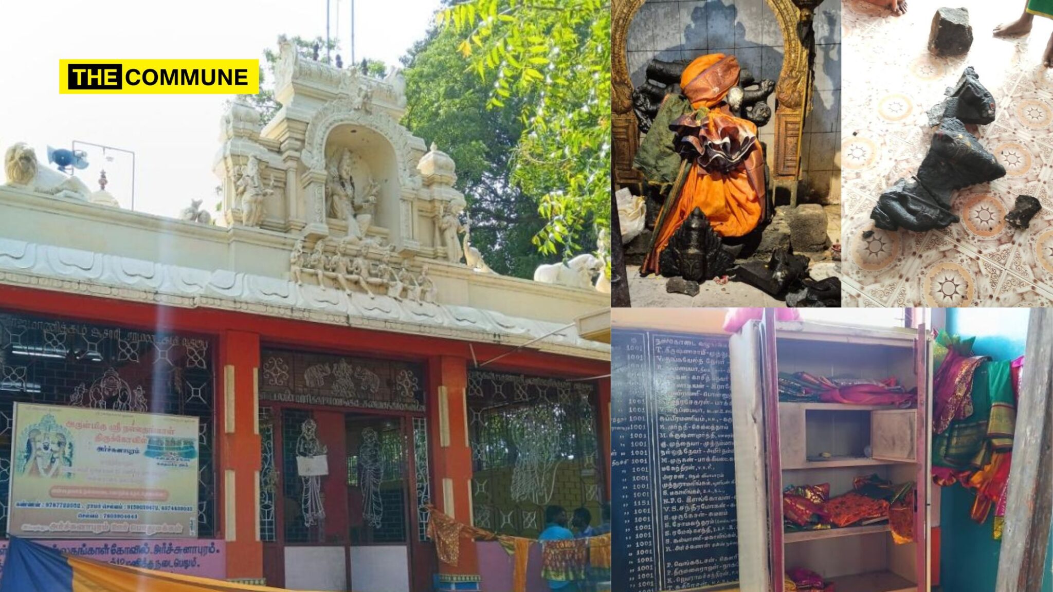 Goddess Idol Vandalized And Broken, Hundi Money Stolen At Virdhunagar's ...