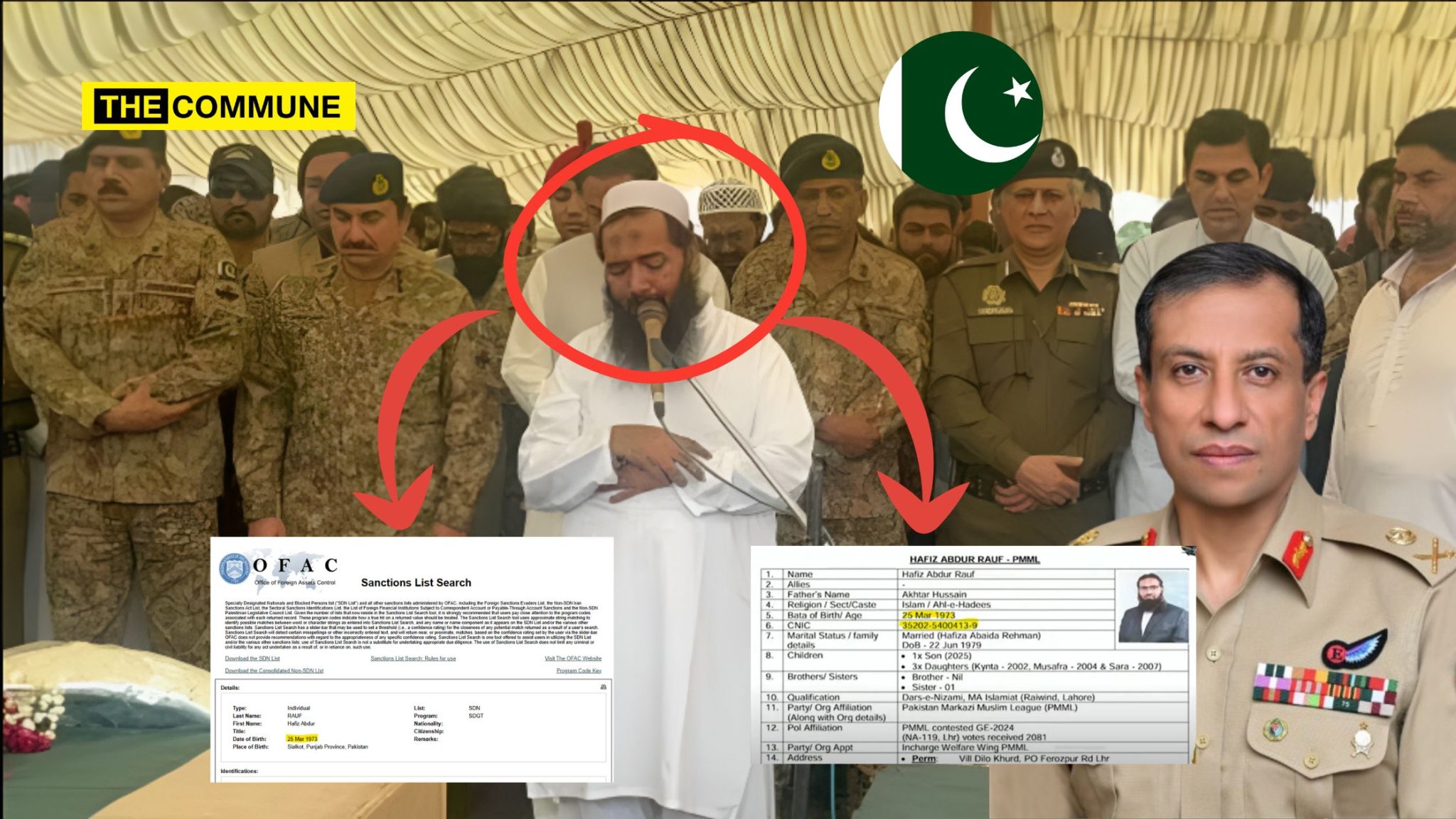 Pakistan Army Defends U.S.-Sanctioned Terrorist Hafiz Abdur Rauf, Cites ...