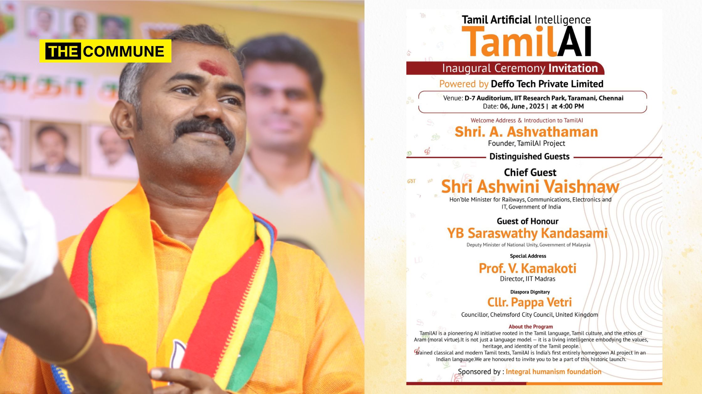 "TamilAl"– India’s First Indigenous Tamil AI Initiative To Be Launched ...
