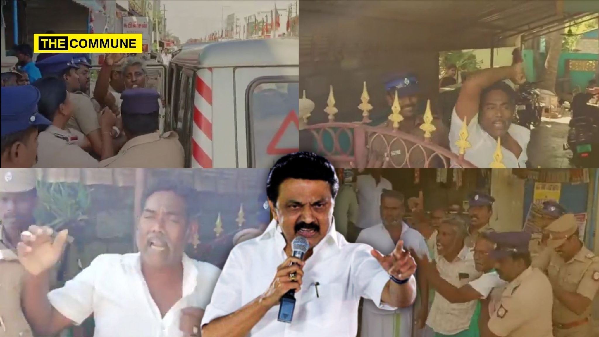 Dravidian Model: Thanjavur Farmers Arrested For Showing Black Flags To ...