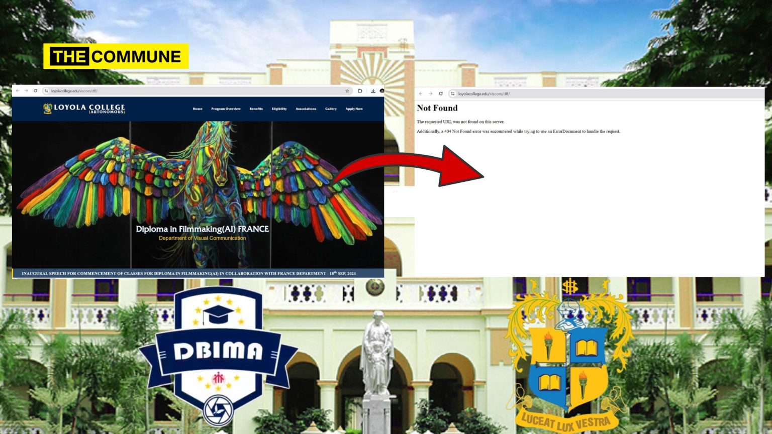 Loyola College Removes Controversial Filmmaking Diploma Ad After ...