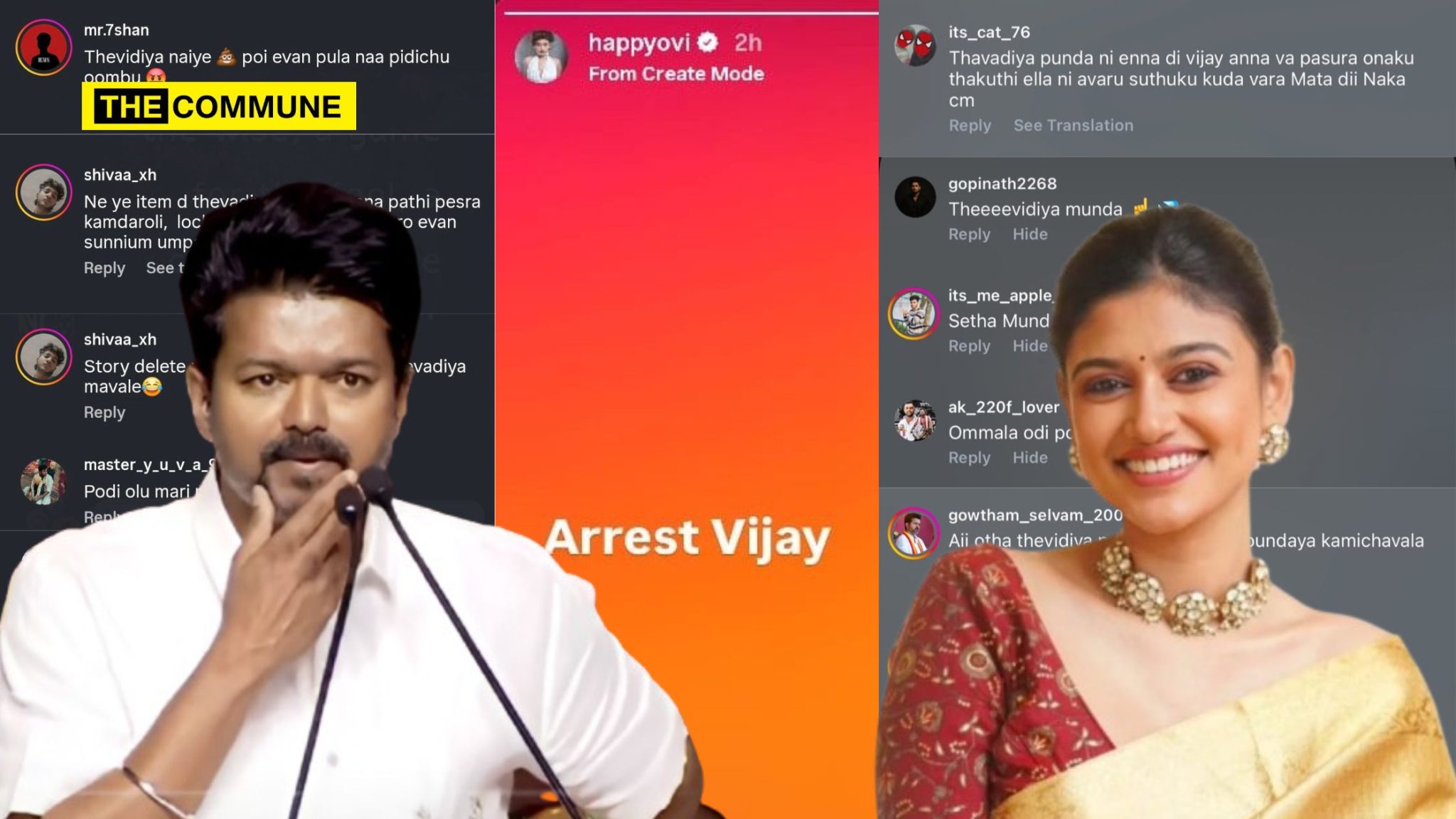 DMK Stooge Oviya Calls For Arresting Vijay Over Karur Stampede, TVK Virtual Warriors Abuse Her ...