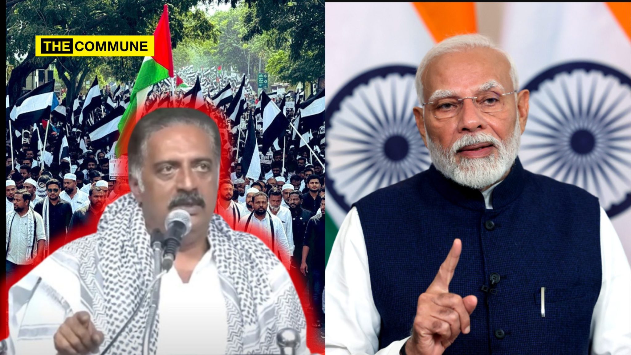 Radical Leftist And DMK Stooge Actor Prakash Raj Blames PM Modi For Gaza Conflict At Pro ...