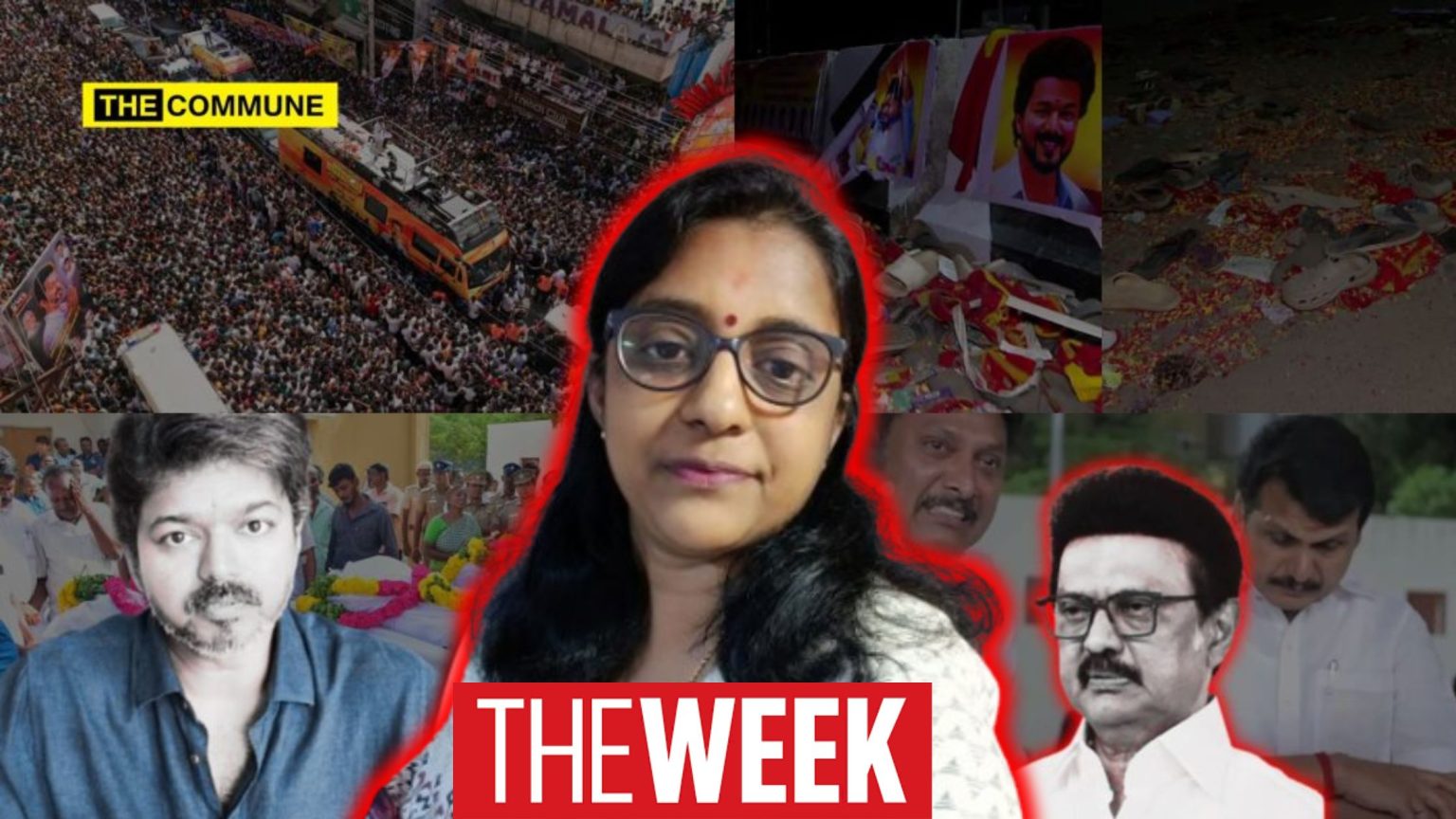 DMK Stooge 'The Week' Journalist Lakshmi Peddles Fake News About Vijay Over Karur Stampede ...