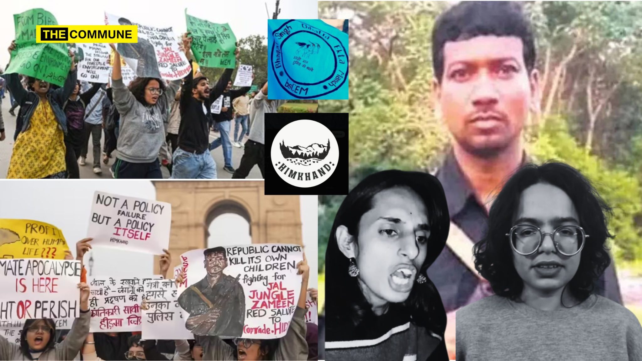 How Delhi ‘Pollution Protest’ Turned Into A ‘Comrade Hidma Amar Rahe ...