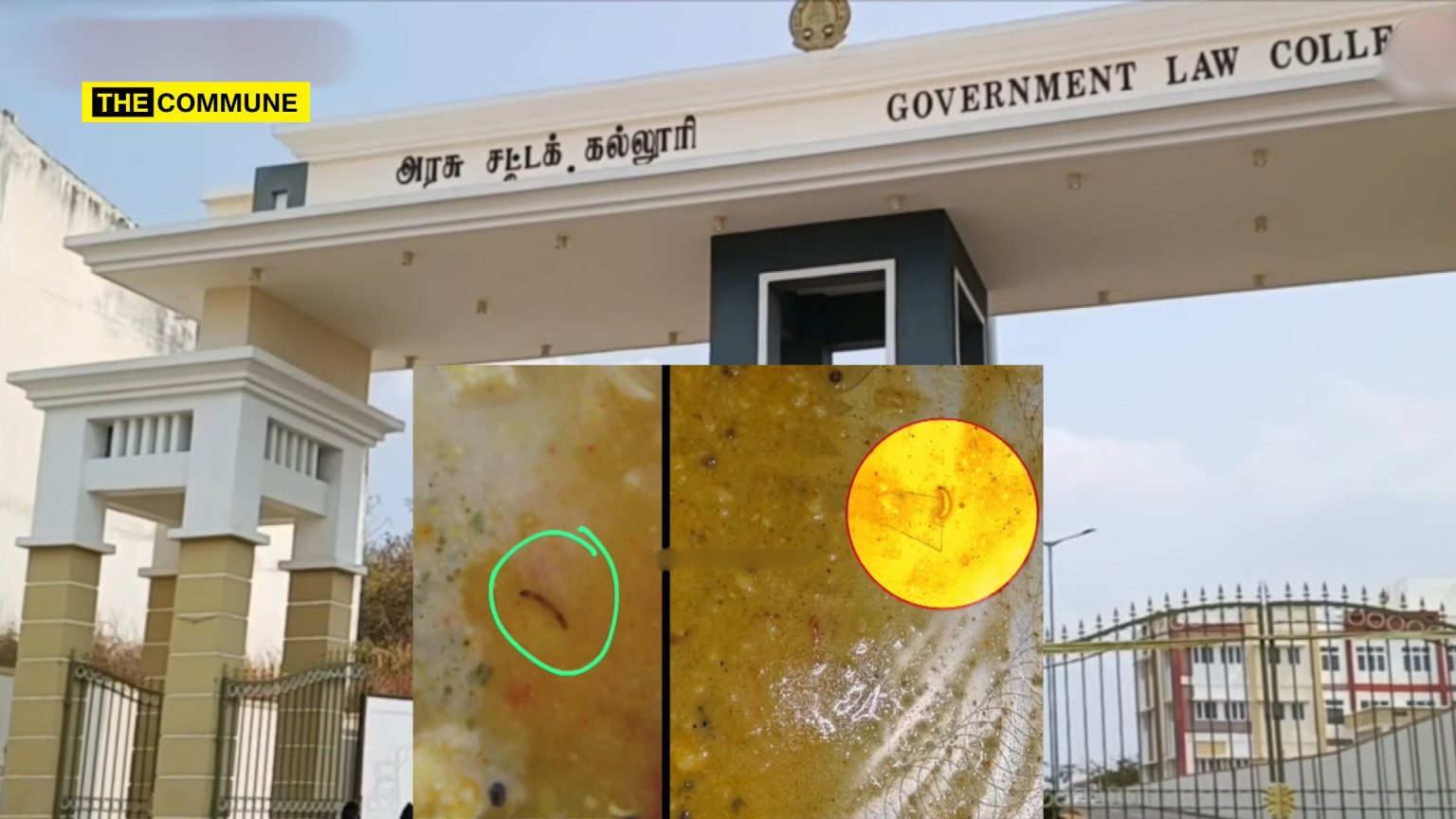 Dravidian Model: Worms Found In Hostel Food; Government Law College ...