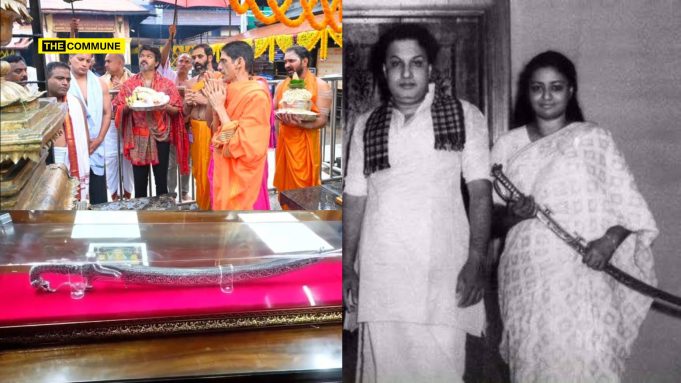 Vijay Visits Kollur Mookambigai Temple And Donates Silver Sword Copying ...